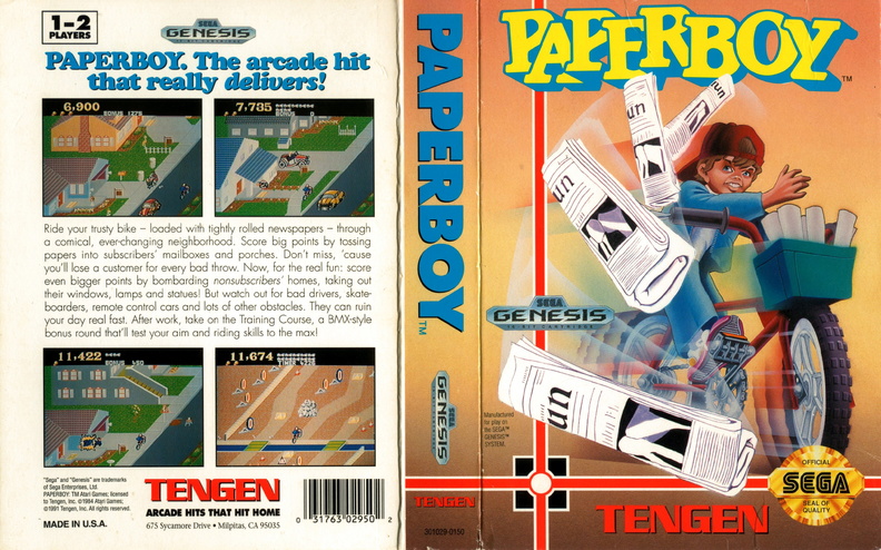 Paperboy | Arcade Artwork