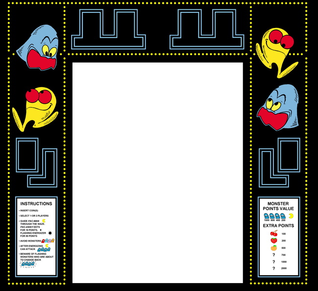 pacman BEZEL | Arcade Artwork
