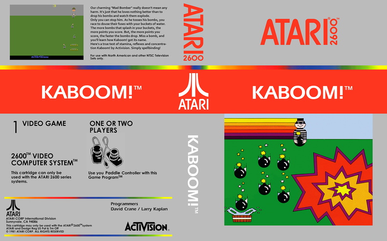 a2600 kaboom 2 | Arcade Artwork