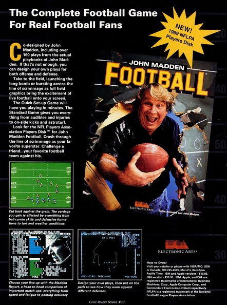 John-Madden-Football--USA---Disk-1-Side-A-Advert-Electronic Arts John ...