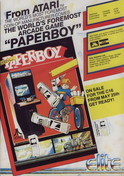 Paperboy--Europe-Advert-Elite Paperboy10518 - Paperboy--Europe-Advert ...