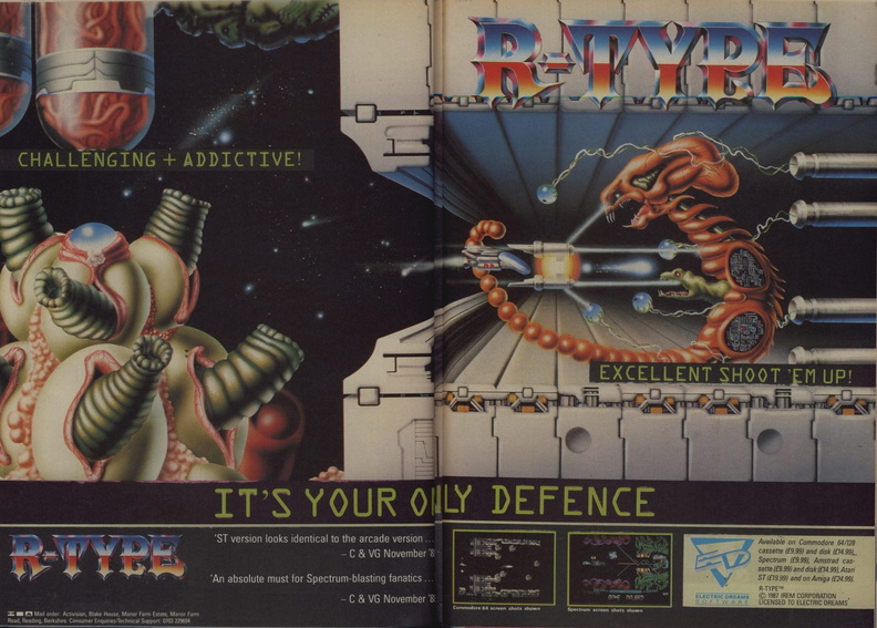 R-Type--USA---Disk-1-Side-A-Advert-Electric Dreams RType211600 - R-Type ...