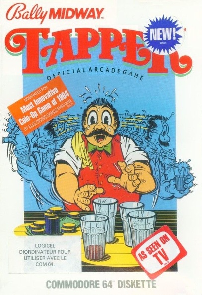 Tapper--USA-Cover--Sega--Tapper -Sega-15084 - Tapper--USA-Cover--Sega ...