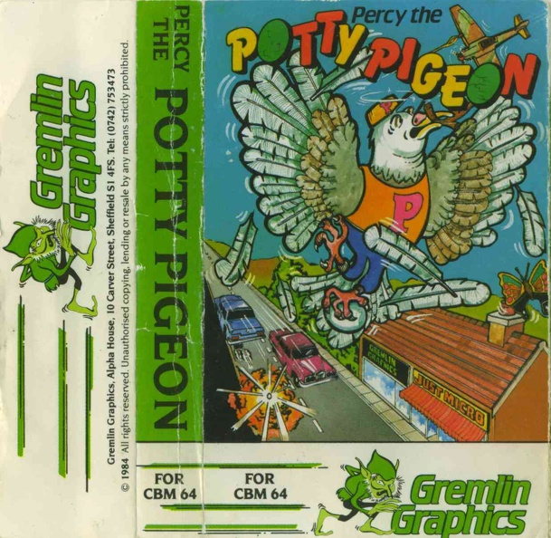 Percy the Potty Pigeon -Gremlin- | Arcade Artwork