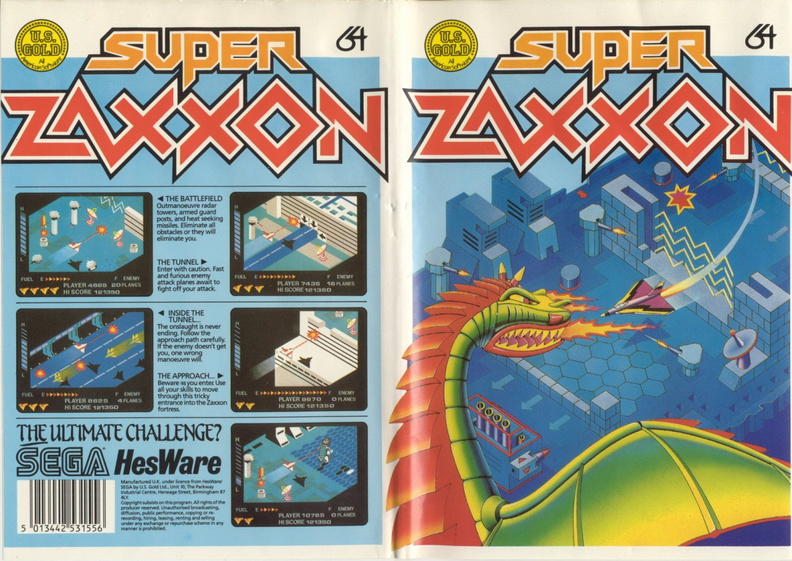 Super Zaxxon -US Gold- | Arcade Artwork