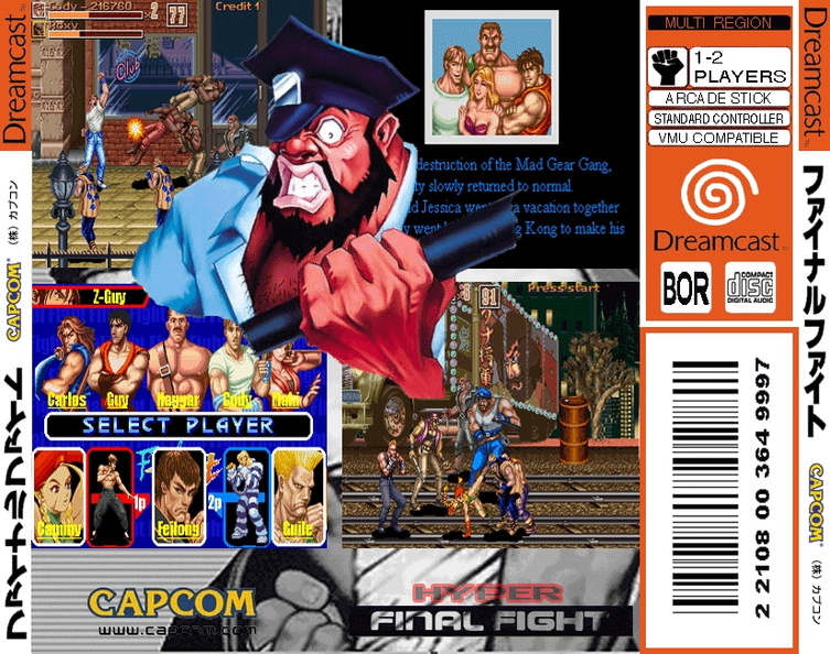 Hyper-Final-Fight---Back | Arcade Artwork