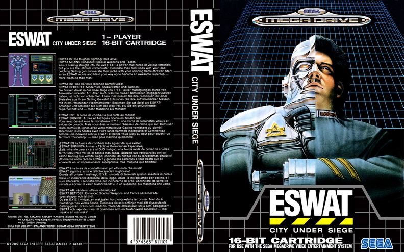 genesis eswat eu | Arcade Artwork