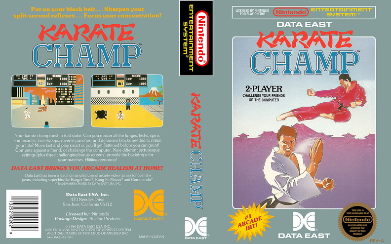 nes karatechamp | Arcade Artwork