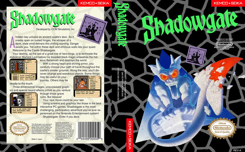 nes shadowgate | Arcade Artwork