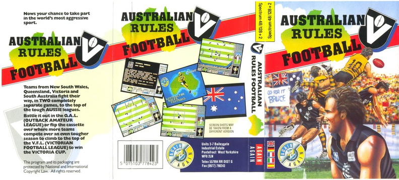 AustralianRulesFootball Front | Arcade Artwork