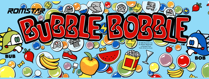 Bubble-Bobble-marquee psd | Arcade Artwork