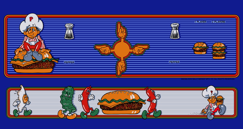 Burgertime CPO psd | Arcade Artwork