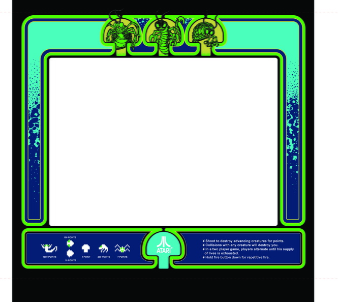 Centipede Bezel from-web ai | Arcade Artwork