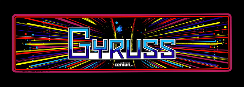 Gyruss-marquee psd | Arcade Artwork