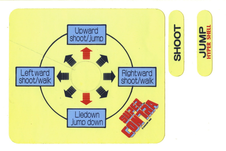 Super Contra Panel Stickers.jpg | Arcade Artwork
