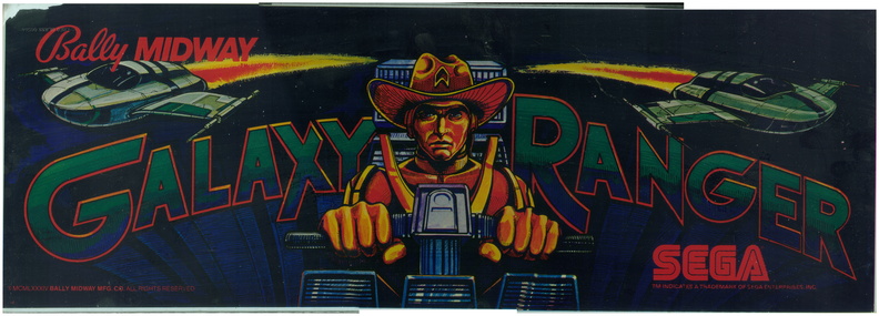 galaxy-ranger marquee psd | Arcade Artwork