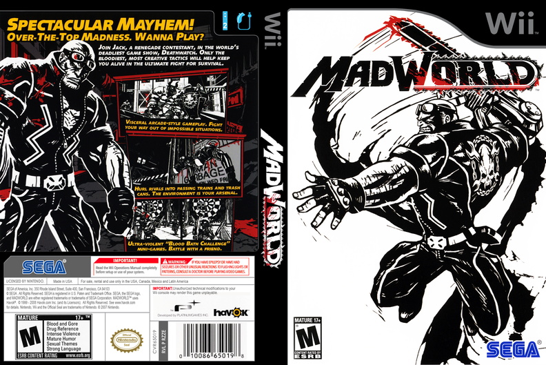 wii madworld | Arcade Artwork